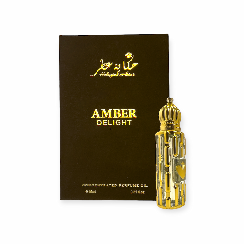 AMBER DELIGHT 15 ML CONCENTRATED OIL PERFUME – Hekayat Attar